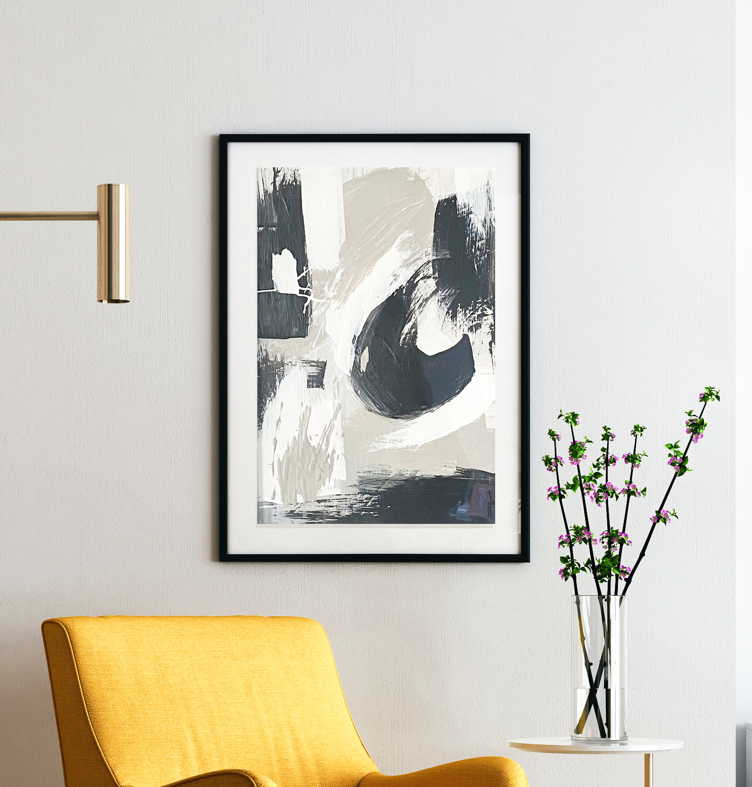 DIY Abstract Wall Art that looks good in your Home - What BB Built