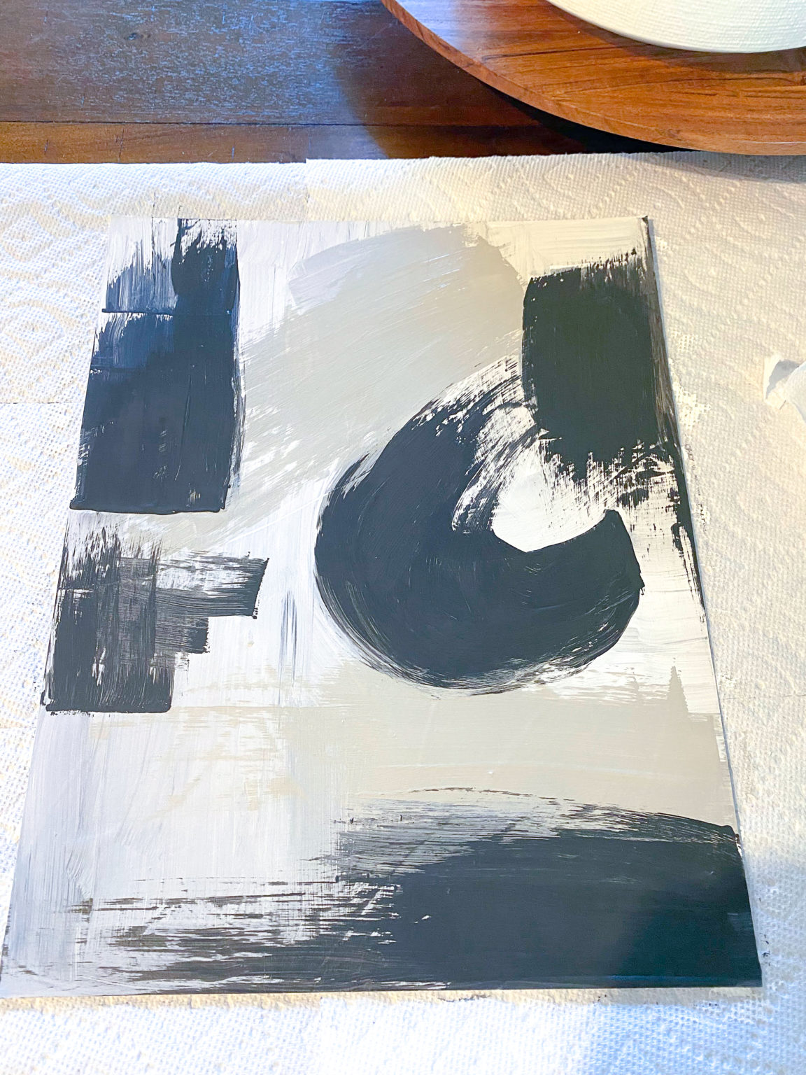 DIY Abstract Wall Art that looks good in your Home - What BB Built