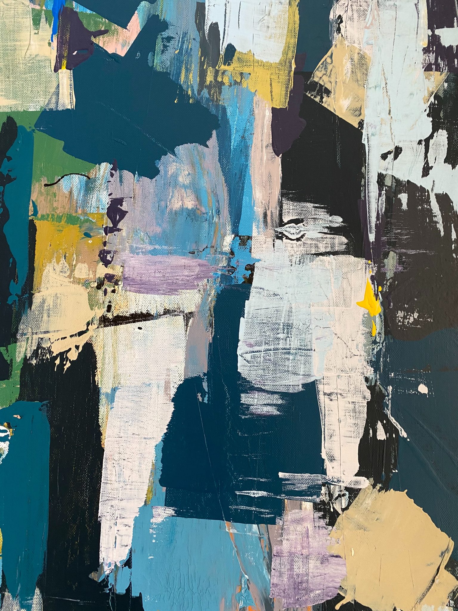 DIY Abstract Wall Art that looks good in your Home - What BB Built