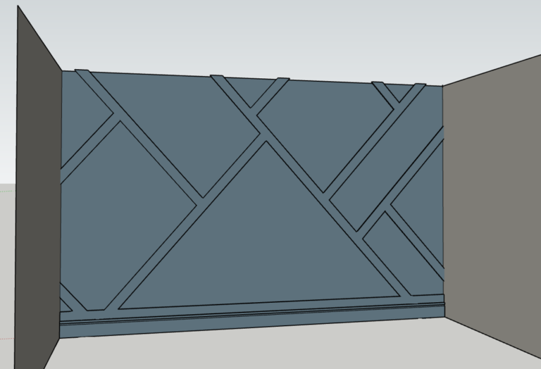 How to Build a Modern Angled Accent Wall - What BB Built