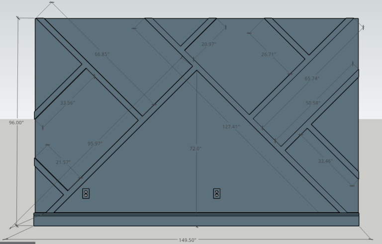 How to Build a Modern Angled Accent Wall - What BB Built