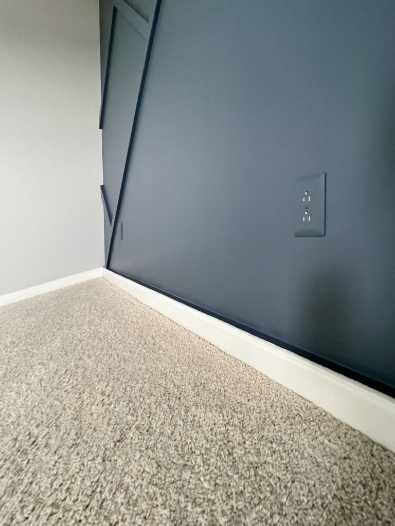 How to Build a Modern Angled Accent Wall - What BB Built