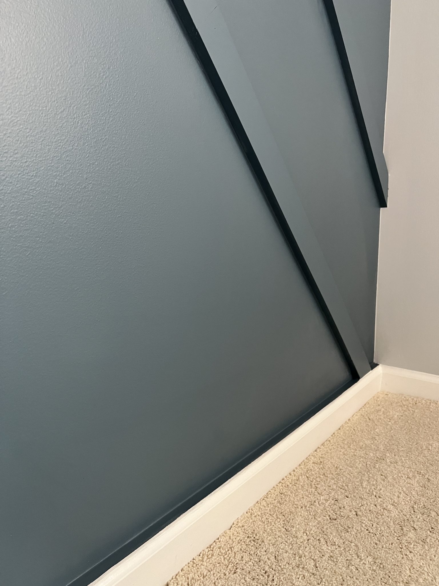 How to Build a Modern Angled Accent Wall - What BB Built