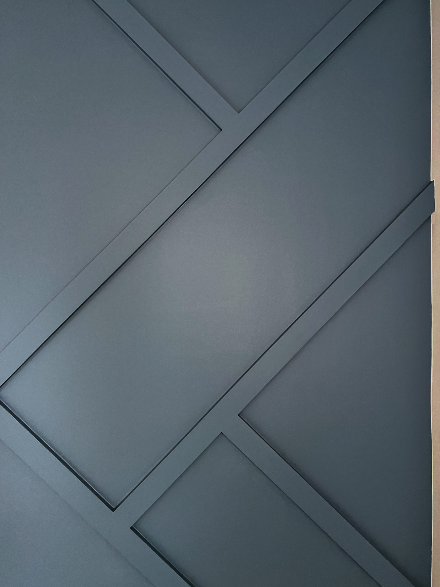 How to Build a Modern Angled Accent Wall - What BB Built